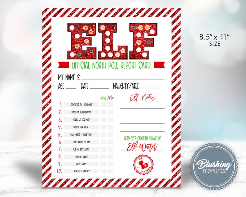 EDITABLE ELF Activity Set Printable Elf Kits Elf Letter Elf - Etsy