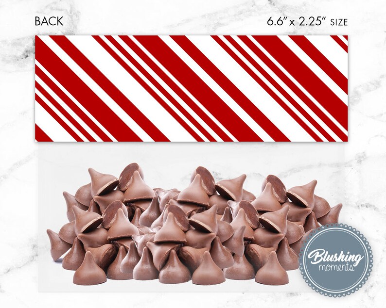 EDITABLE Santa Kisses Treat Bag Topper, Christmas Bag Toppers, Santa ...