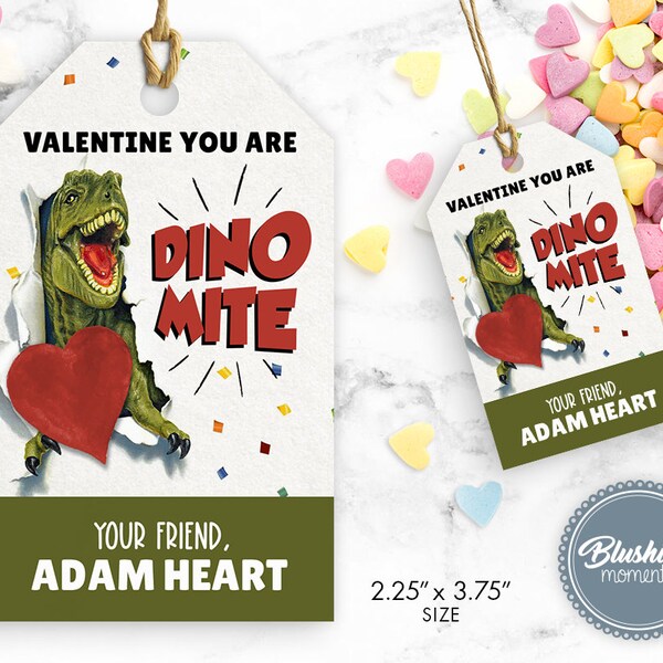 Dinosaur Valentine - Etsy