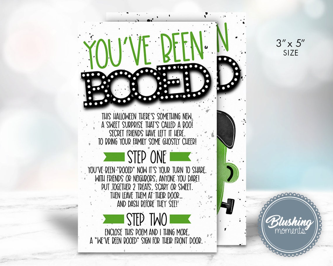 EDITABLE We've Been Booed Sign You've Been Booed - Etsy