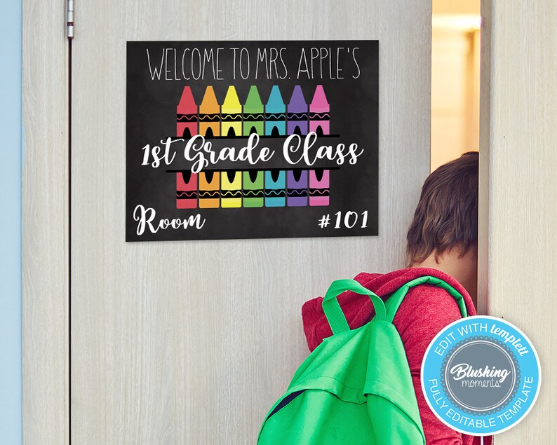EDITABLE Classroom Sign Classroom Teacher Sign Classroom - Etsy