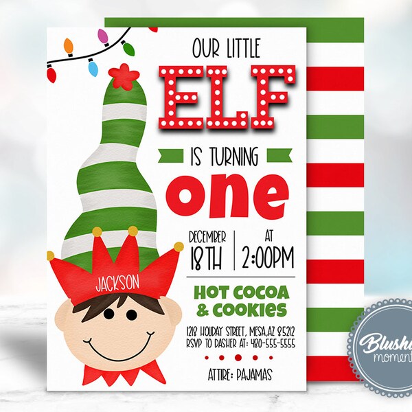 Elf Invitation - Etsy
