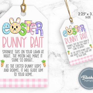 EASTER BUNNY BAIT Food-printable Tags-easter Activty for Kids-editable ...