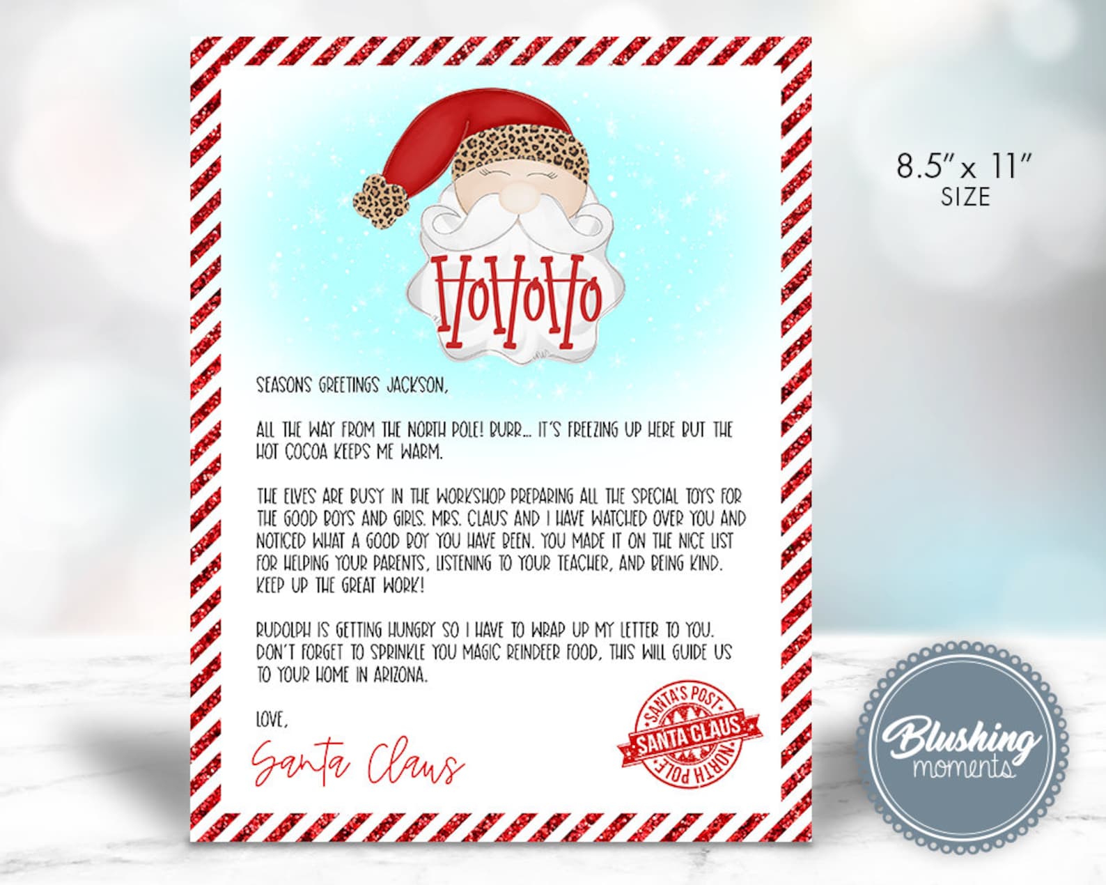 EDITABLE Letter From Santa Printable Santa Letter North Pole - Etsy