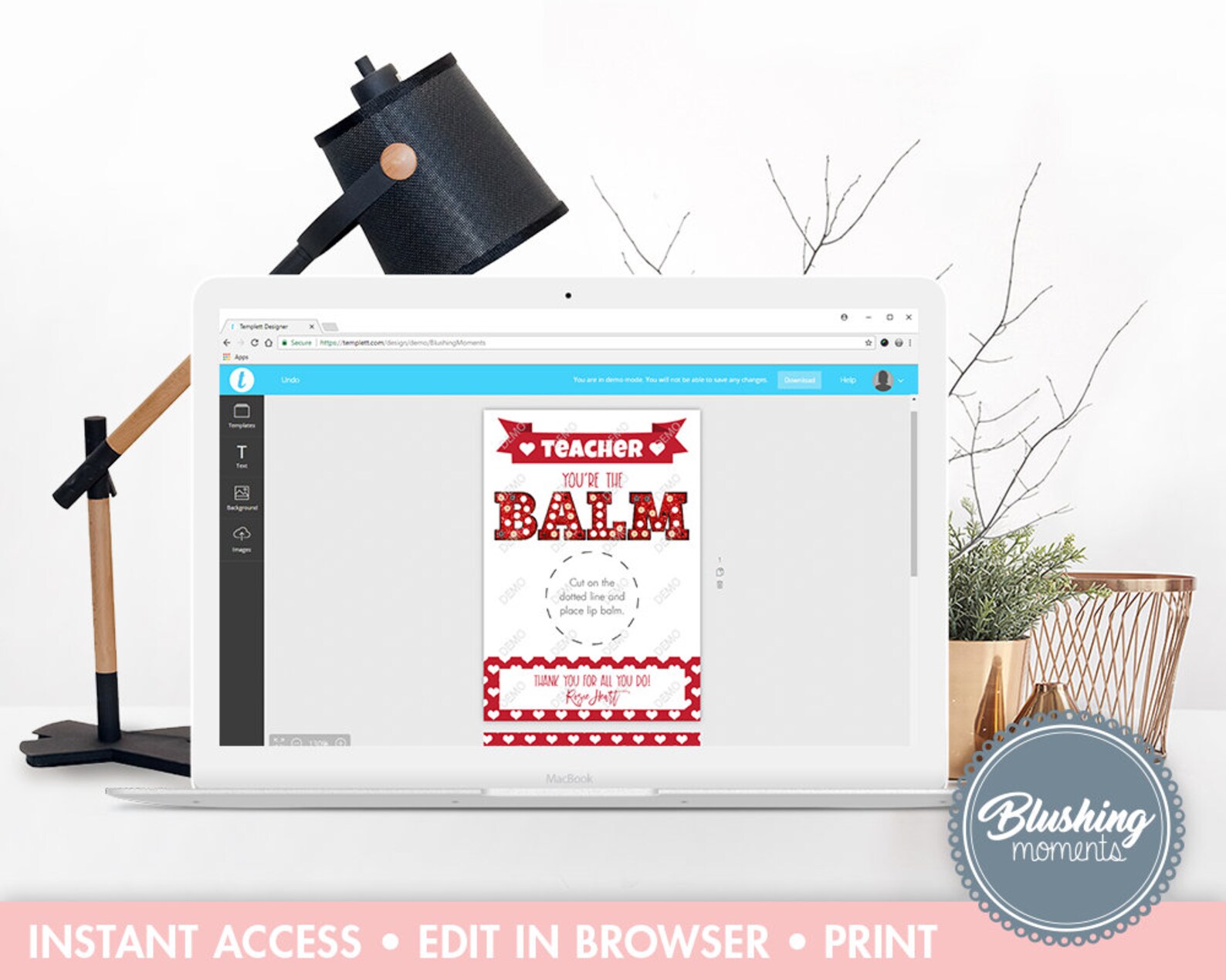 EDITABLE You're the Balm Valentine's Day Gift Tags, Printable Valentine ...