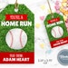Baseball Valentine's Day Tags, Printable Valentine, Classroom School ...