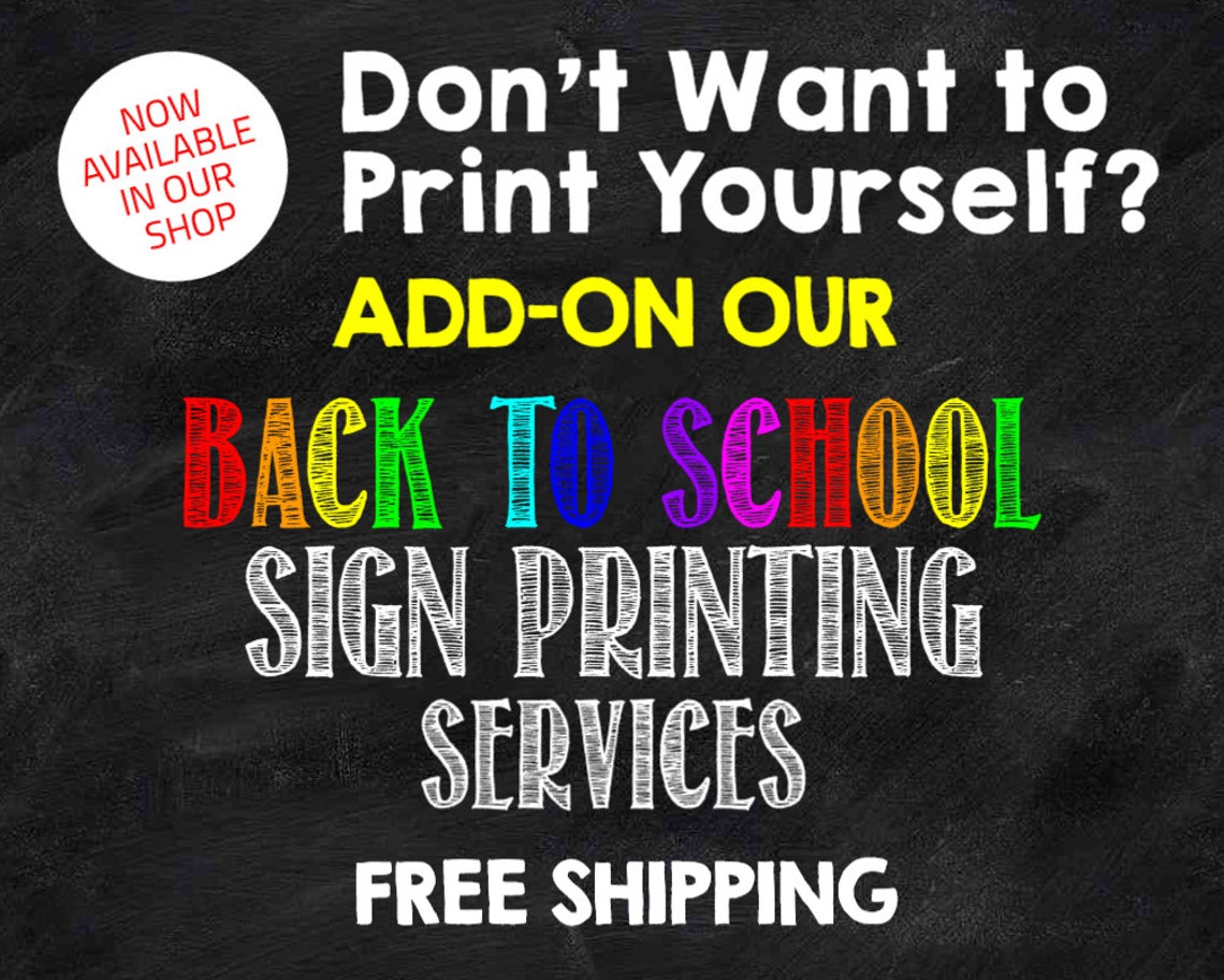 EDITABLE First Day of School Sign Printable Back to School | Etsy