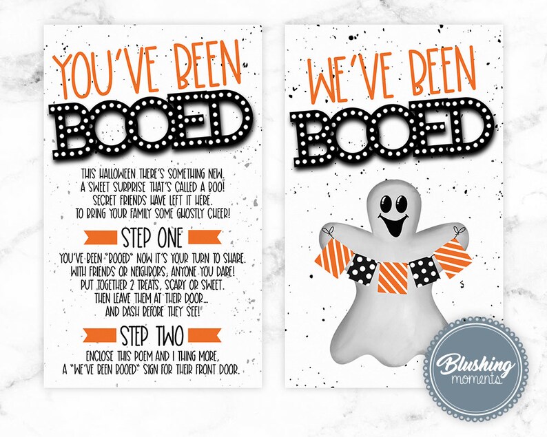 EDITABLE We've Been Booed Sign You've Been Booed - Etsy