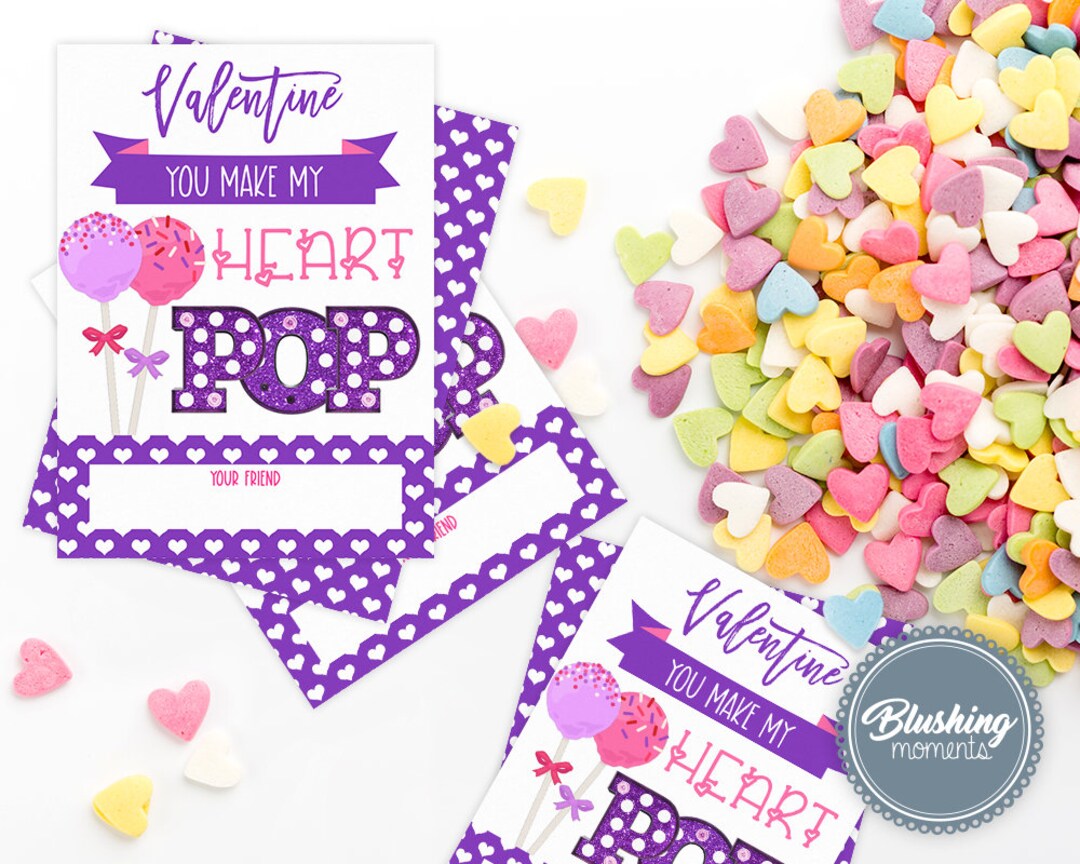 Editable Valentine's Day Tag, Printable Valentine, You Make My Heart ...