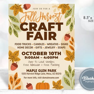 Fall Market Craft Show Flyer - Etsy