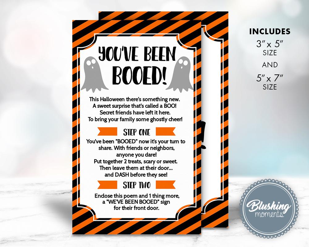 You've Been Booed Halloween Printable Signs,template, We've Been Booed ...