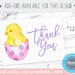 Easter Thank You Card, Printable Thank You Card, Easter Egg Thank You ...