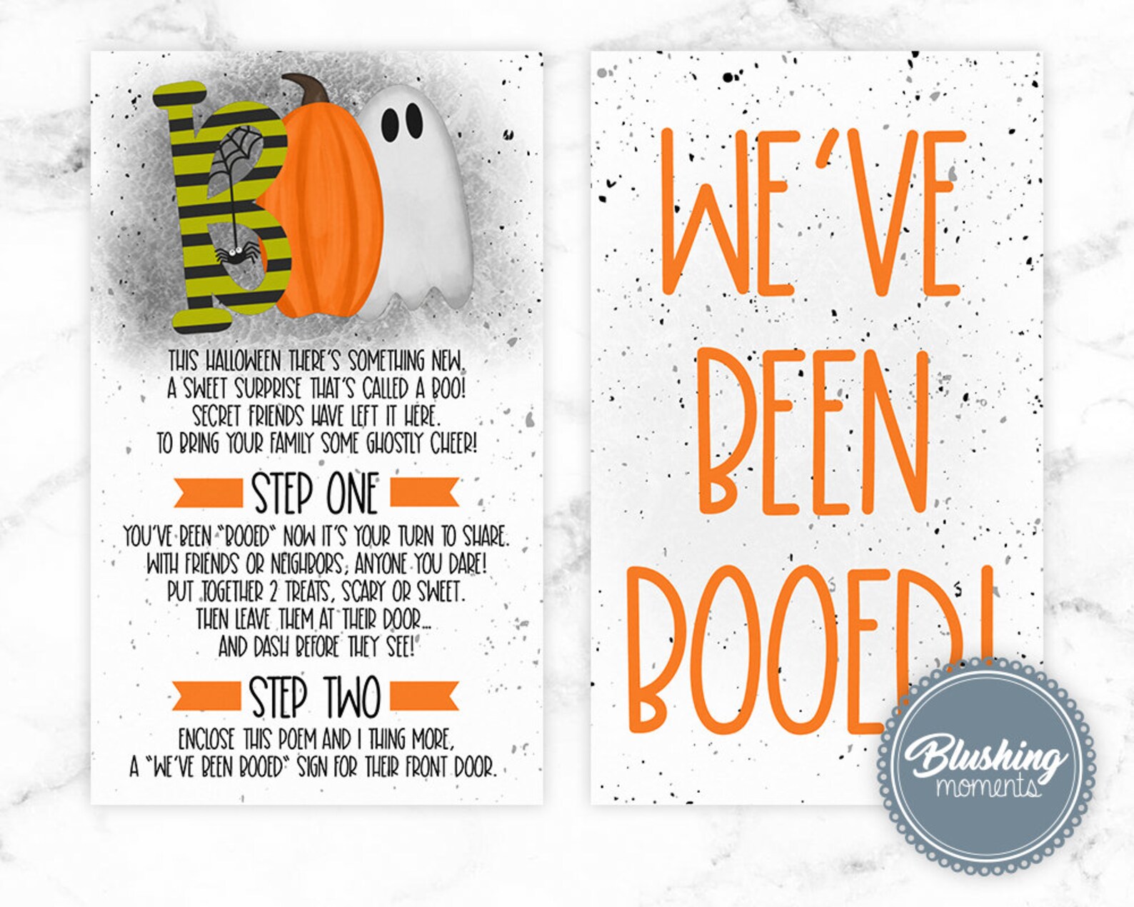 EDITABLE We've Been Booed Sign You've Been Booed - Etsy