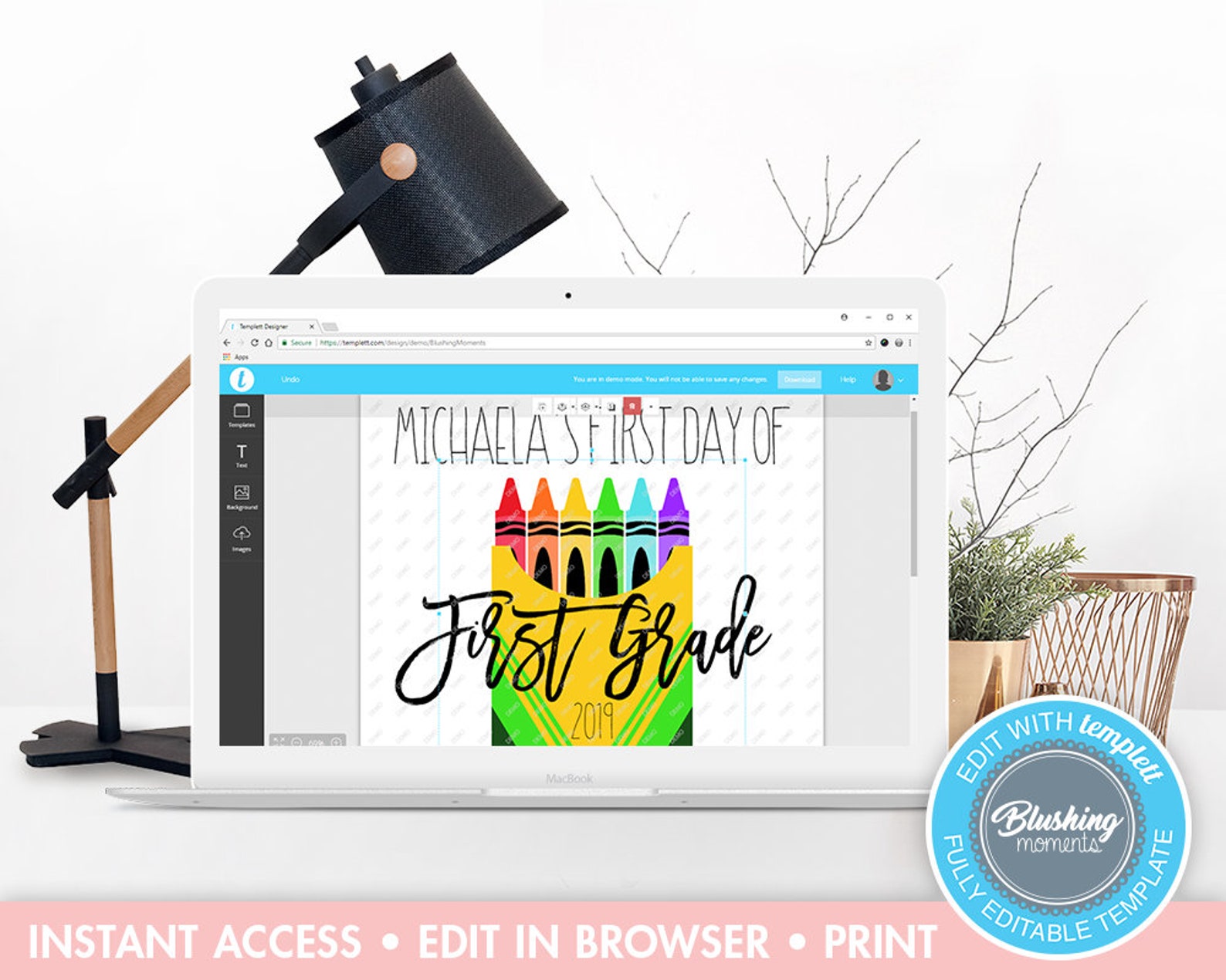 EDITABLE First Day of School Sign Printable Back to School - Etsy