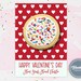 Printable COOKIE CARD Valentine-3.5x5 Editable - Etsy