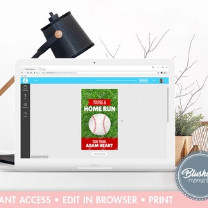 Baseball Valentine's Day Tags, Printable Valentine, Classroom School ...