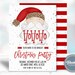 SANTA CLAUS INVITE - Christmas Template - Holiday Party Invite ...
