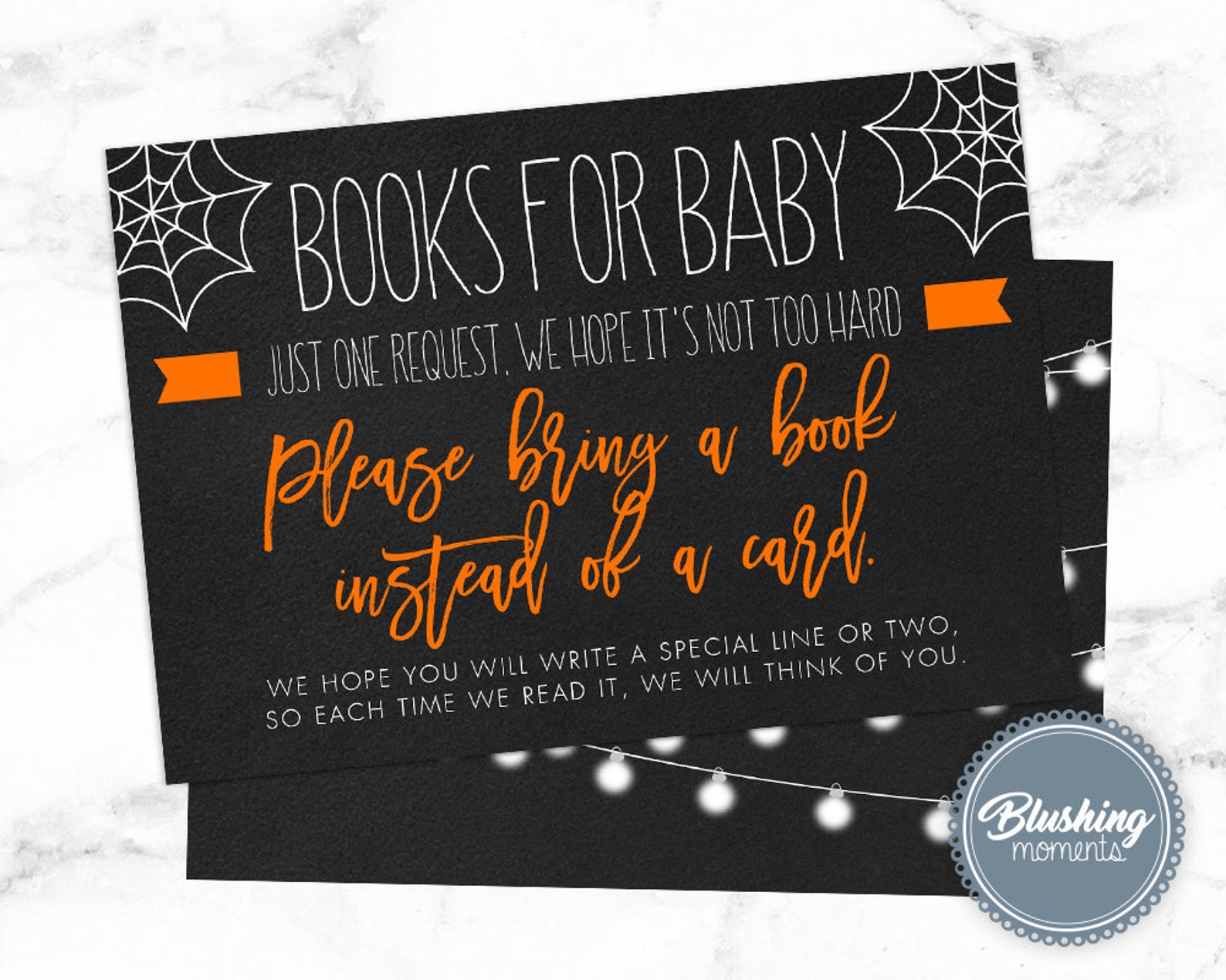 EDITABLE Halloween Baby Shower Invitation Set Fall Baby | Etsy