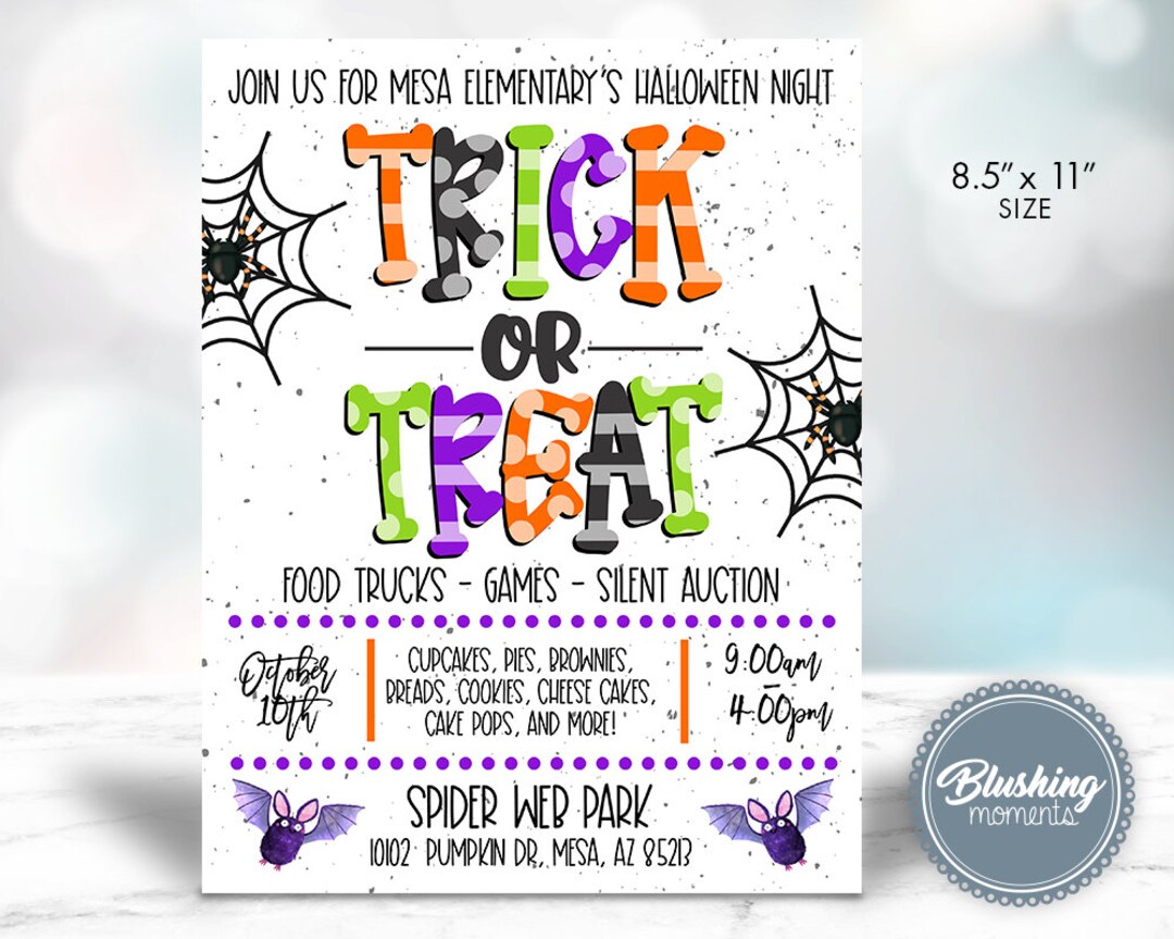 EDITABLE Halloween Flyer, Halloween Festival, Halloween Invitation ...