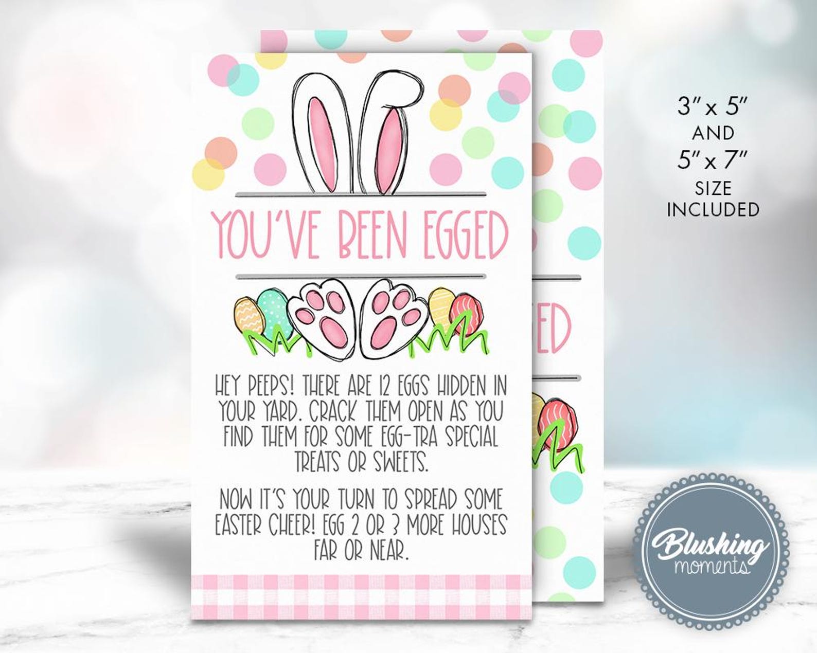 You've Been Egged Easter Game-we've Been Egged Neighborhood Easter Egg ...