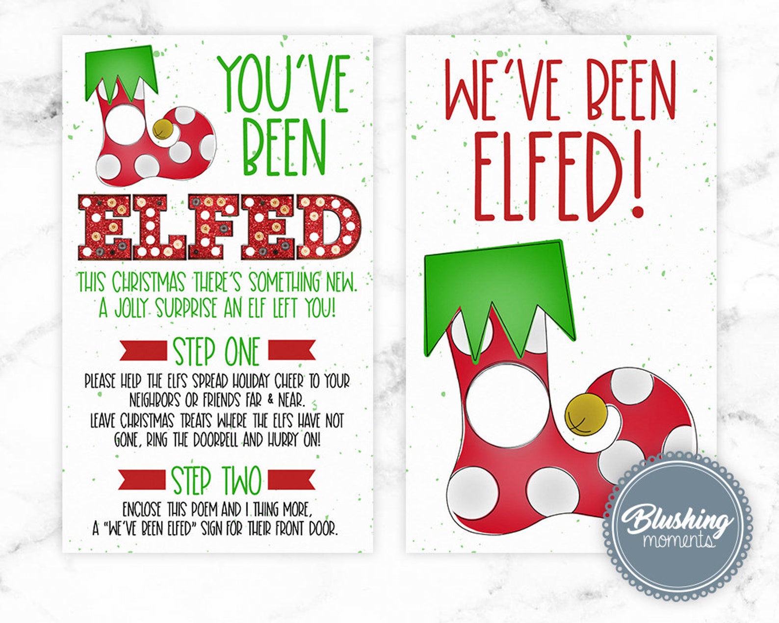 EDITABLE We've Been Elfed Sign You've Been Elfed - Etsy Canada