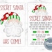 SECRET SANTA Printable-christmas Game-secret Santa Activity for ...