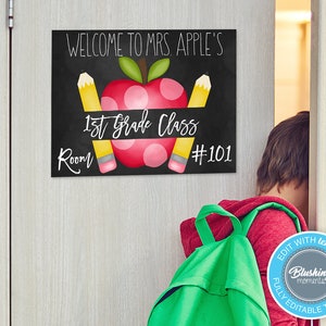 EDITABLE Classroom Sign, Classroom Teacher Sign, Classroom Door Sign ...