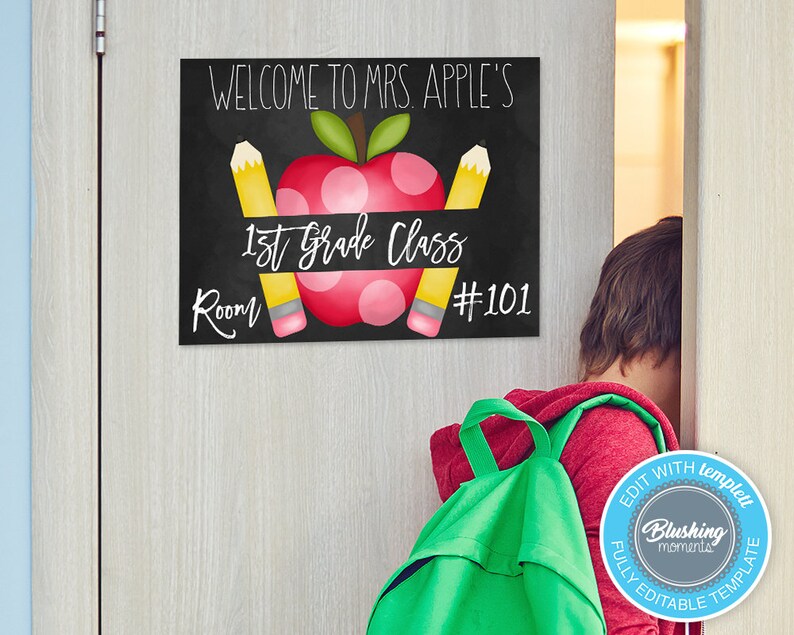 EDITABLE Classroom Sign, Classroom Teacher Sign, Classroom Door Sign ...