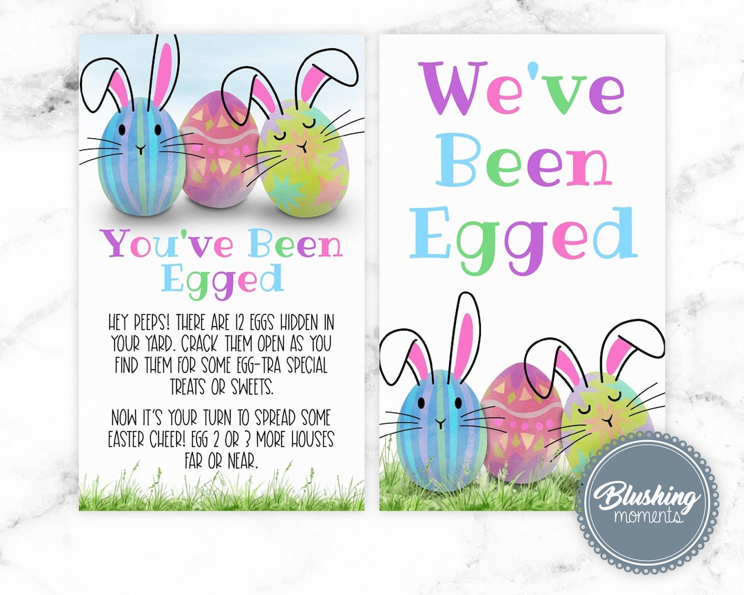 You've Been Egged Easter Game-we've Been Egged Neighborhood Easter Egg ...