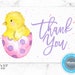 Easter Thank You Card, Printable Thank You Card, Easter Egg Thank You ...