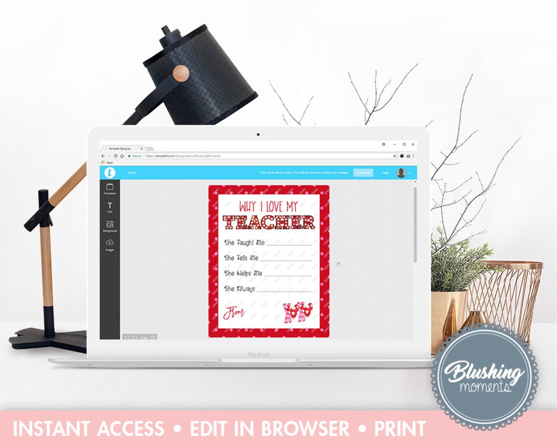 Valentine's Day Teacher Appreciation Printable, Why I Love My Teacher ...