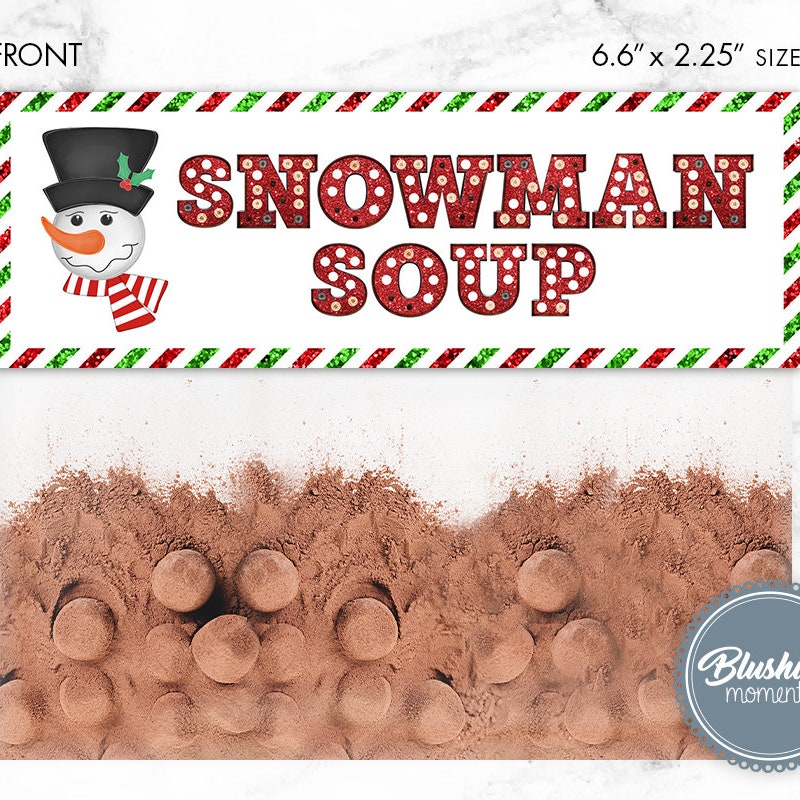 Snowman Soup - Etsy