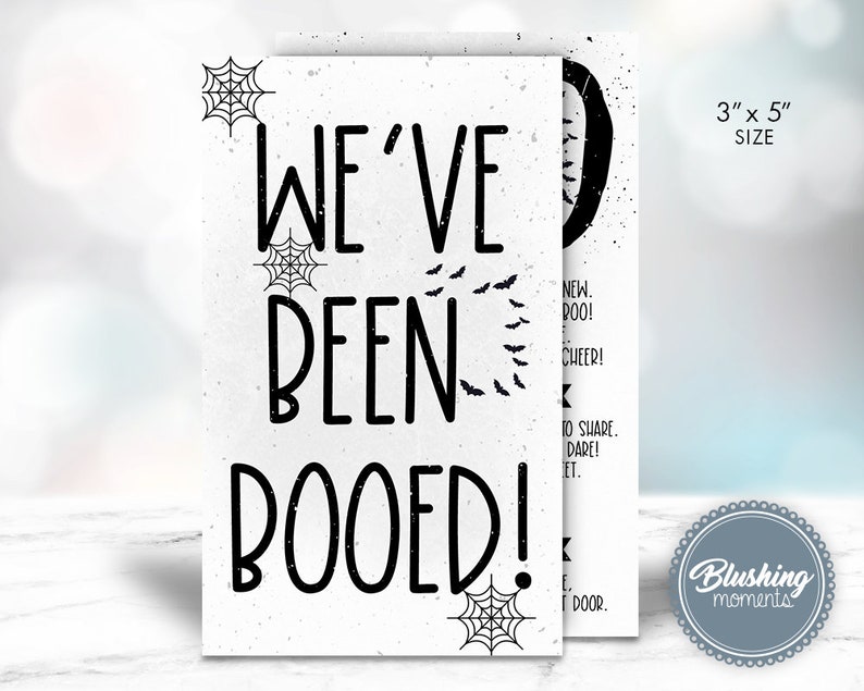 EDITABLE We've Been Booed Sign You've Been Booed - Etsy