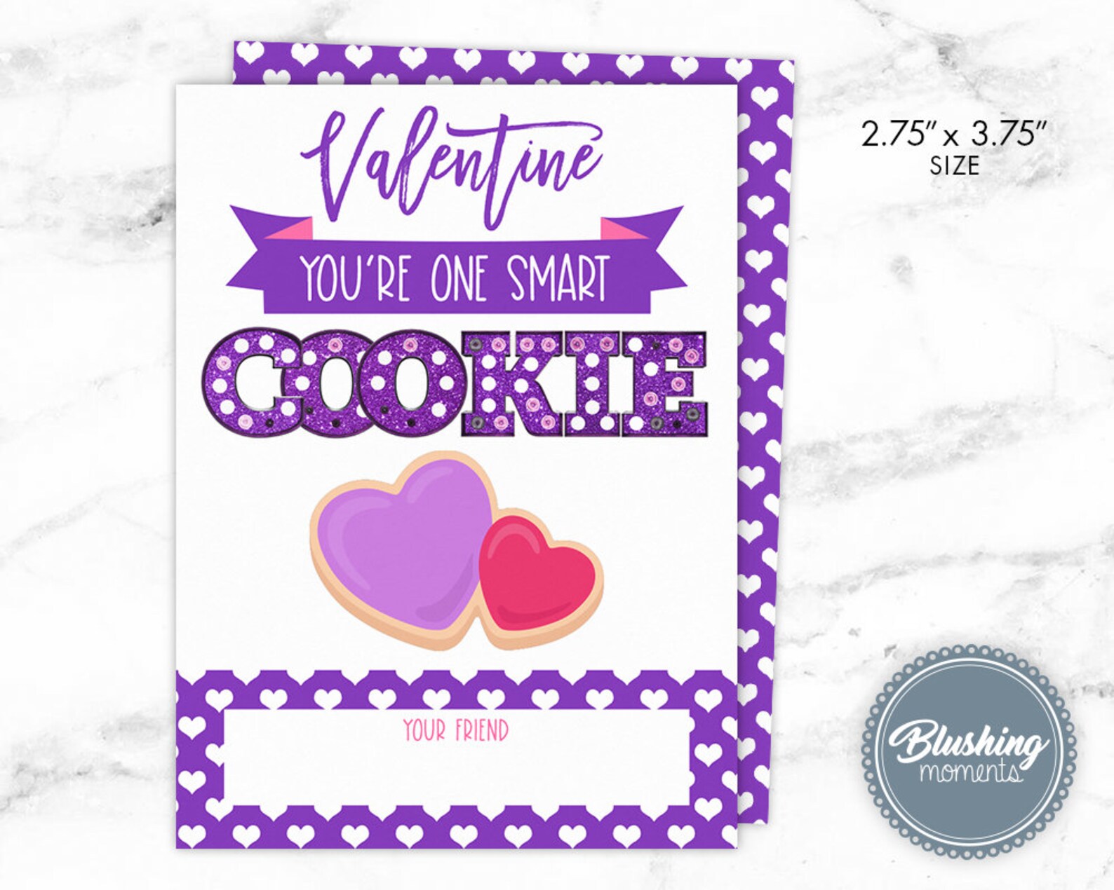 Editable Valentine's Day Tag, Printable Valentine, You're One Smart ...