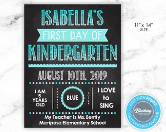 EDITABLE Senior First Day of School Sign Printable Back to | Etsy
