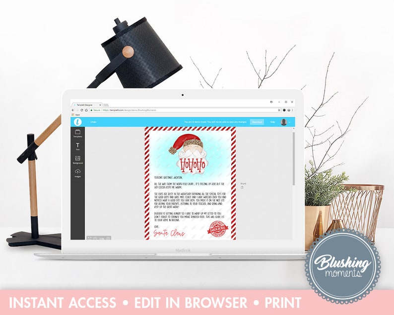 EDITABLE Letter From Santa Printable Santa Letter North Pole - Etsy