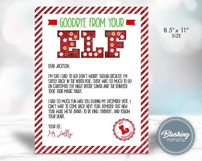 EDITABLE ELF Activity Set Printable Elf Kits Elf Letter Elf | Etsy