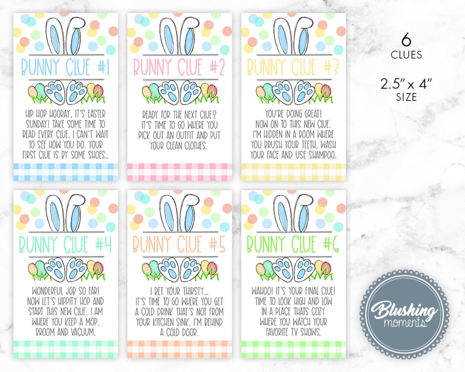 Easter Scavenger Hunt Activity Game-kids Easter Treasure Hunt Clue ...