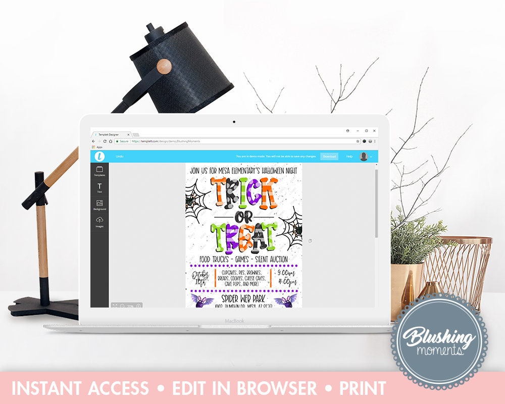 EDITABLE Halloween Flyer, Halloween Festival, Halloween Invitation ...