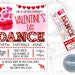 Valentines Day Flyer, Printable School Dance Ticket Invitation ...