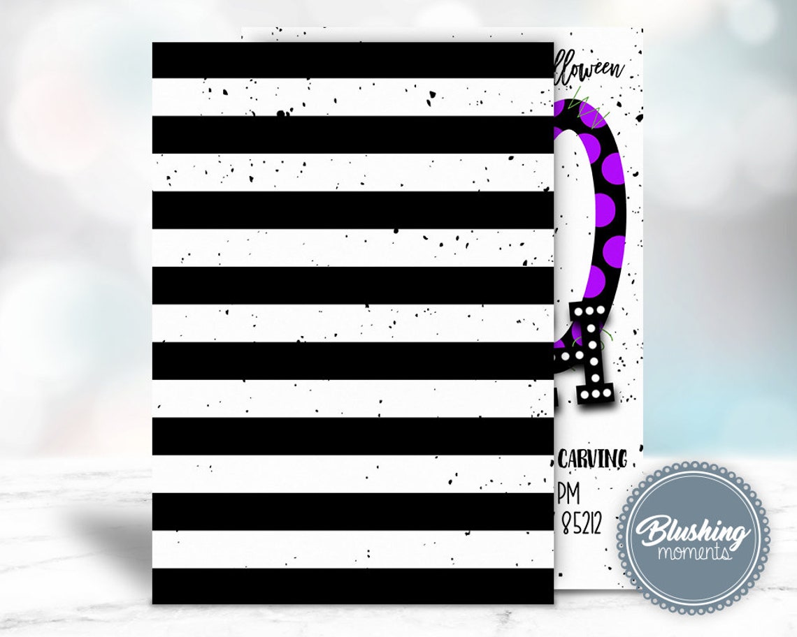 EDITABLE Halloween Party Invitation Boo Bash Invitation | Etsy