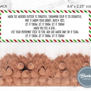 EDITABLE Snowman Soup Treat Bag Topper, Christmas Bag Toppers, Snowman ...