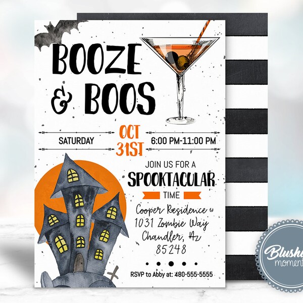 Boos and Booze Party - Etsy