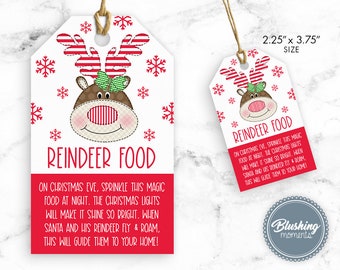 Christmas Gift Tags Magic Reindeer Food Teacher Classroom - Etsy