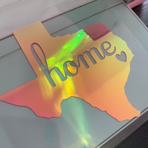 Texas Decal Heart , Texas Home Decal - Etsy