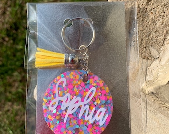 Monogram Keychain - Etsy