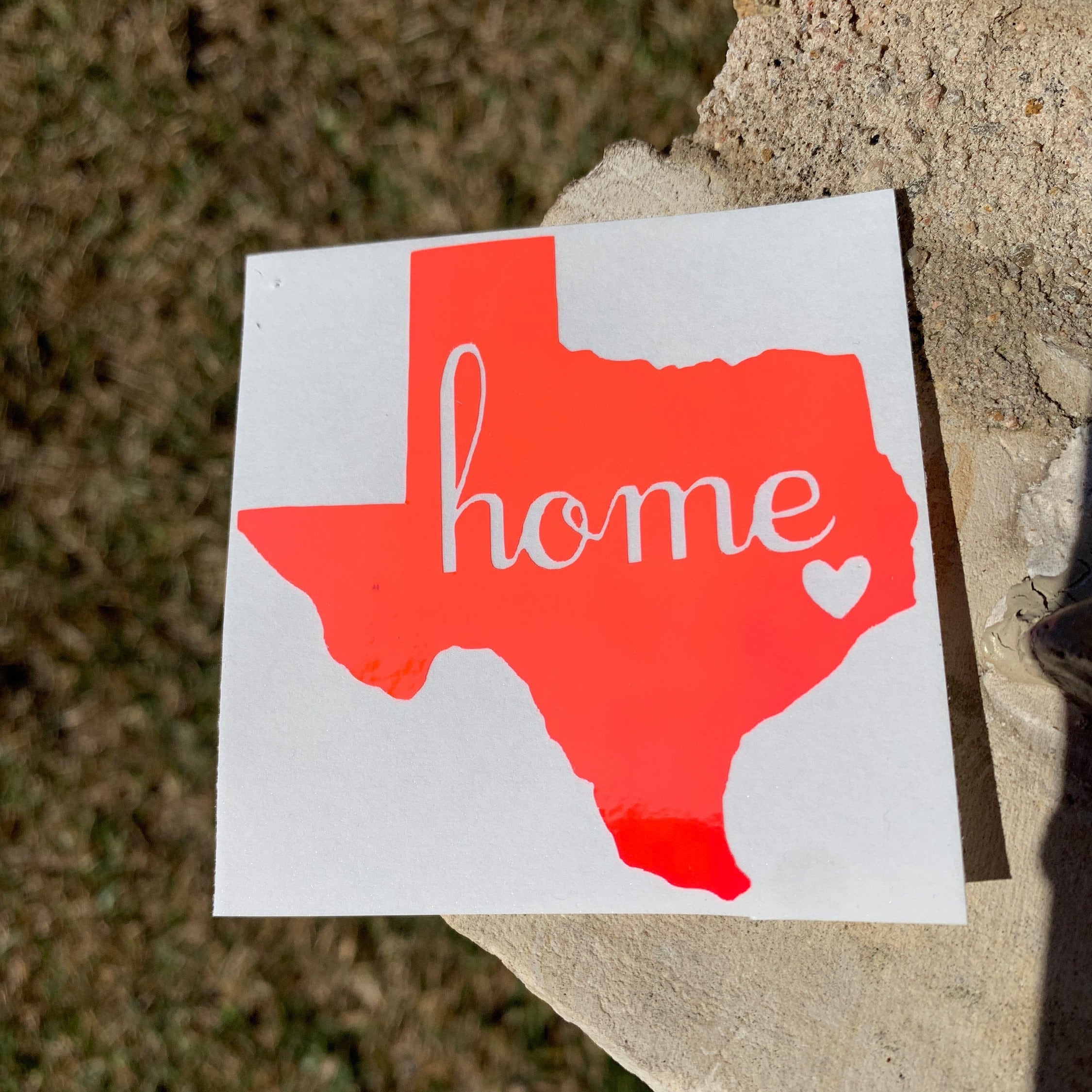 Texas Decal Heart Texas Home Decal | Etsy