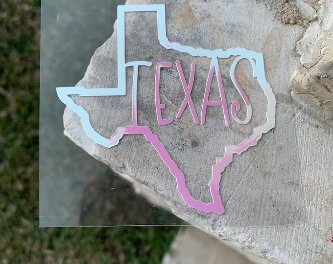Texas Decal Texas Home Decal - Etsy