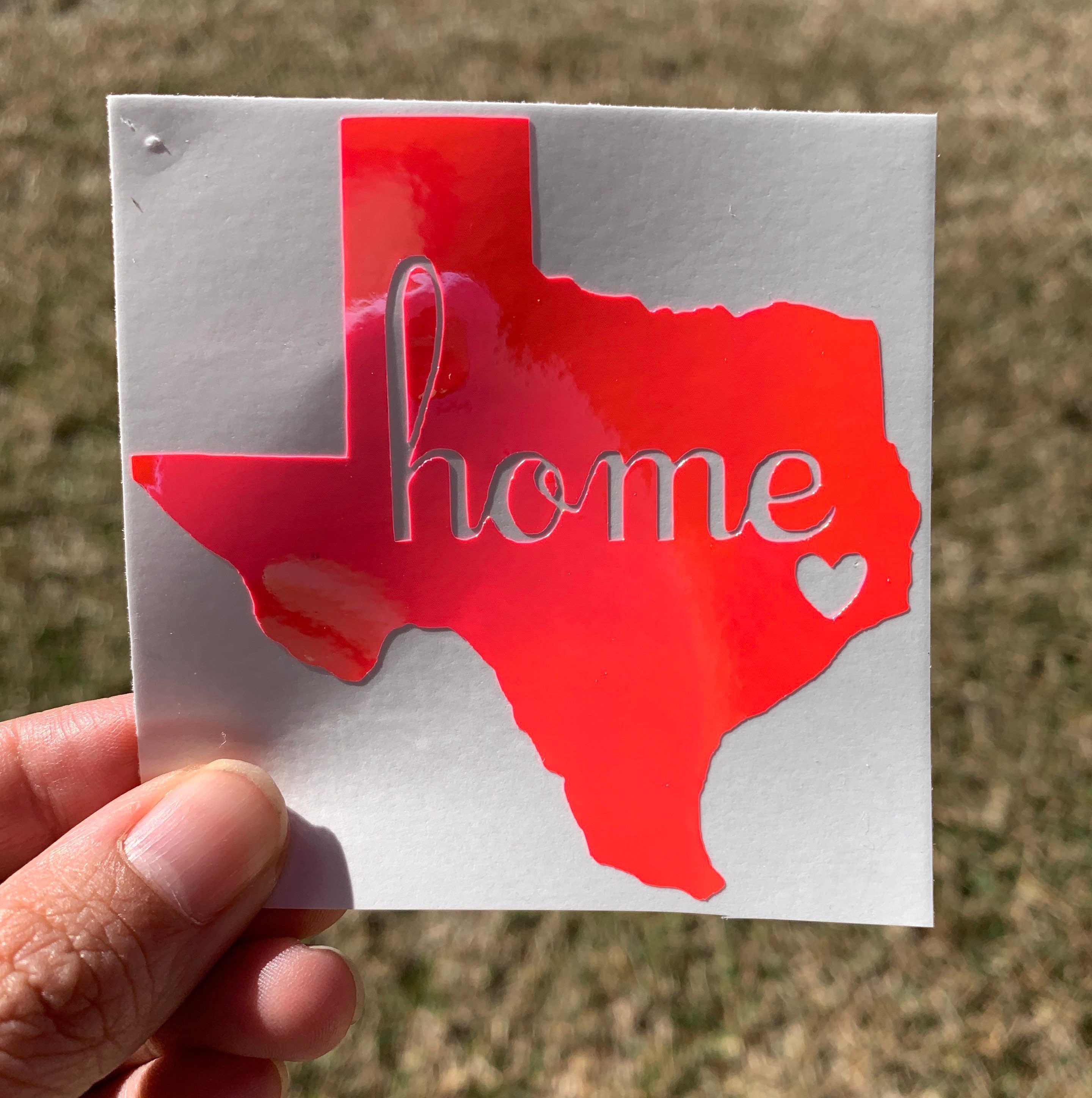 Texas Decal Heart Texas Home Decal | Etsy