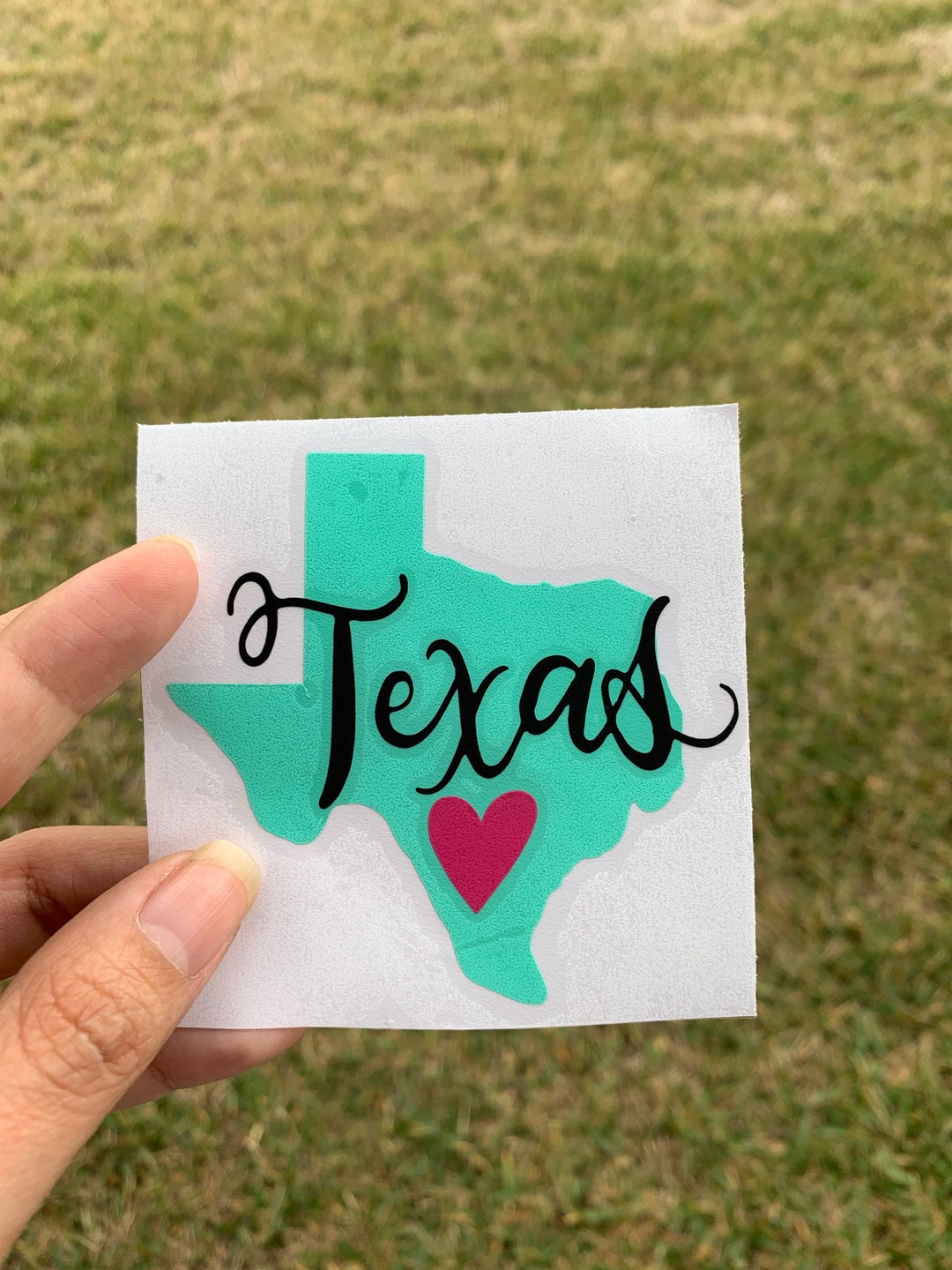 Texas Decal Heart , Texas Home Decal - Etsy
